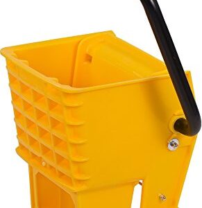 Carlisle FoodService Products 36908W04 Side Press Wringer, 15" Length x 11" Width x 9.88" Height, Yellow, For 26 qt and 35 qt Mop Bucket