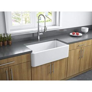 latoscana 33" reversible fireclay farmhouse sink lfs3318w