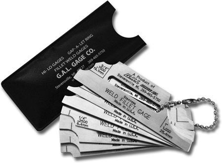 G.A.L. Gage Co. - Fillet Weld Gage Set (7 pc.) GAL-8a