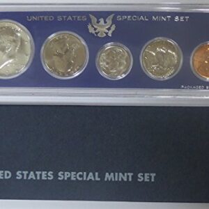 1966 - Special Mint Set 5 Coins-40% Silver Half Dollar Uncirculated