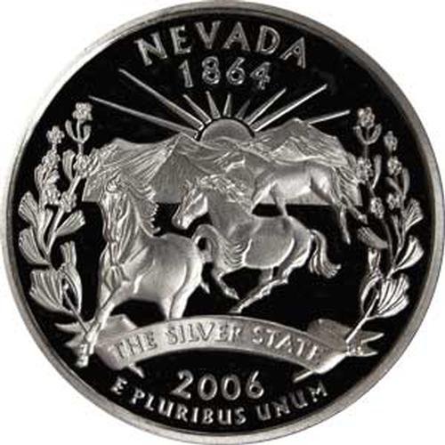 2006 Nevada S Gem Proof State Quarter US Coin