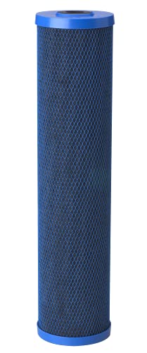 Pentair Pentek CFB-Plus20BB Big Blue Carbon Water Filter, 20-Inch, Whole House Fibredyne Modified Molded Carbon Block Replacement Cartridge, 20" x 4.5", 5-10 Micron