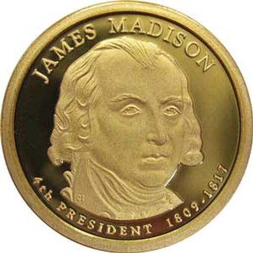 2007 James Madison S Gem Proof Presidential Dollar US Coin