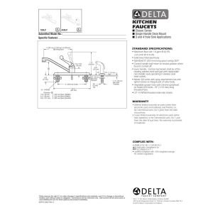 DELTA FAUCET 420LF, Chrome