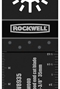 Rockwell RW8981K Sonicrafter Oscillating Multitool End Cut Blades with Universal Fit System, 6-Pack