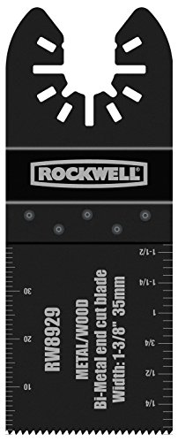 Rockwell RW8981K Sonicrafter Oscillating Multitool End Cut Blades with Universal Fit System, 6-Pack