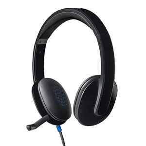 logitech high-performance usb headset h540 for windows and mac, skype certified, black, 2.3