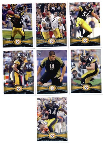 2012 Topps Pittsburgh Steelers NFL Team Set - 14 cards with Ben Roethlisberger, Harrison, Polamalu, Mendenhall, Rainey Rookie, Adams Rookie, DeCastro Rookie and more