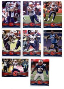 2012 topps new england patriots nfl team set - 17 cards with tom brady, welker, gronkowski, jones rookie, dennard rookie,bequette rookie, hightower rookie, wilson rookie and more!