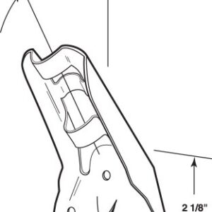 Prime-Line U 9378 3/4 In. Zinc-Plated Steel Flagpole Bracket (Single Pack)