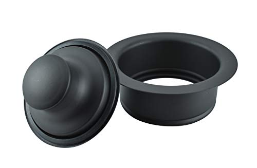 Keeney Manufacturing K5417BLK Garbage Disposal Flange and Stopper, Black