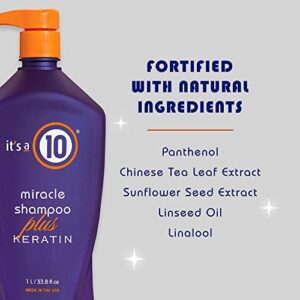 It's A 10 Miracle Shampoo Plus Keratin 33.8 Oz, Sulfate Free