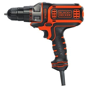 black+decker electric drill, 3/8-inch, 4-amp (bdedmt)