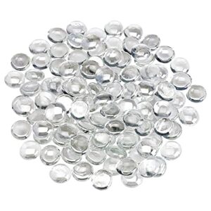 american fireglass fire beads fireplace glass and fire pit glass, 10-pound, glacier ice