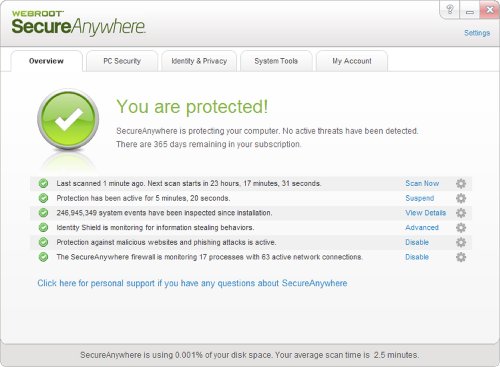 Webroot SecureAnywhere Antivirus 2013- 3 Devices