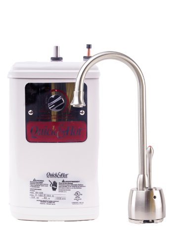 Waste King H711-U-SN Quick & Hot Water Dispenser Faucet & Tank - Satin Nickel,Medium