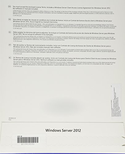 Windows Server CAL 2012 MLP 5 Users