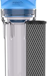 Pentair OMNIFilter U30 Filter System, 10" Premium Standard Water Filtration System with Bypass Valve-in-Head, 3/4" NPT, Includes Clear Housing, T01 Cartridge, Wrench and Mounting Bracket, 5 Micron