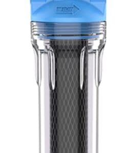 Pentair OMNIFilter U30 Filter System, 10" Premium Standard Water Filtration System with Bypass Valve-in-Head, 3/4" NPT, Includes Clear Housing, T01 Cartridge, Wrench and Mounting Bracket, 5 Micron