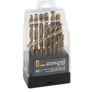 titan tit32963 drill bit (22 piece titanium)