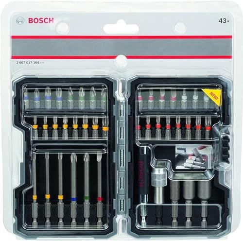 Bosch 2607017164 43 Piece Bit-/Nut setter Masonry Drill Bit Sets