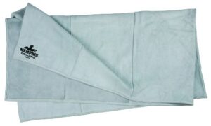 mcr safety 38063 heavy side-split leather welding blanket, gray, 6-feet by 3-feet