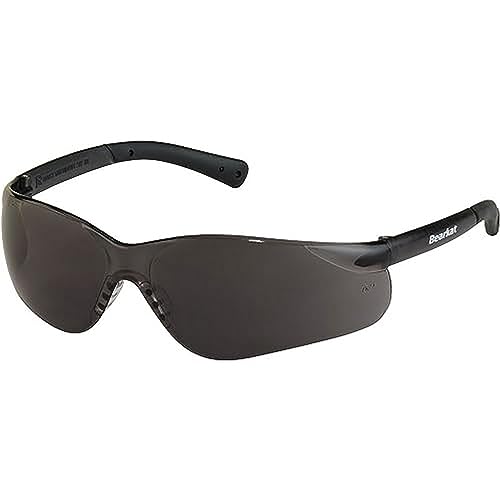 MCR Safety BK312AF UV Anti-Fog Lens with Non-Slip Temple Material and Soft Nose Piece, Gray Lens