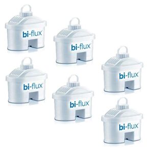 laica bi-flux water filter cartridges 6 filtri white