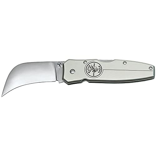 Klein Tools 44006 Pocket Knife, Electricians Knife with 2-5/8-Inch Hawkbill Blade and Aluminum Handle