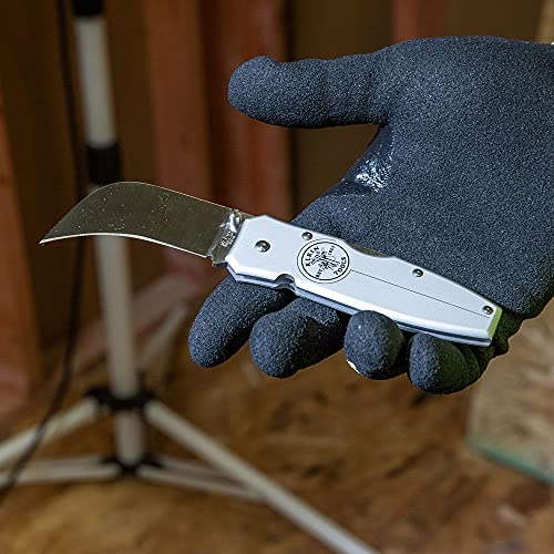 Klein Tools 44006 Pocket Knife, Electricians Knife with 2-5/8-Inch Hawkbill Blade and Aluminum Handle