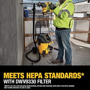 DEWALT Wet-Dry Vacuum / Dust Extractor, 10-Gallon, HEPA/RPR (DWV012)