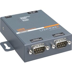 lantronix 2 port serial (rs232/ rs422/ rs485) to ip ethernet device server - us domestic 110 vac