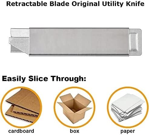 Box Cutter Razor Blades. Utility Knife. Retractable Razor Knife Set. Single Edge Razor Blade Box Cutter. Retractable Cardboard Cutter. Metal Body Utility Knife.