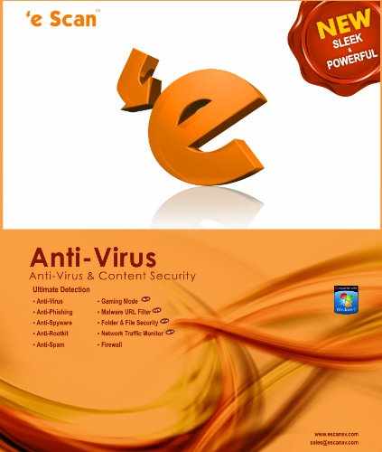 eScan Anti-virus for Home User 3 user 1 year [Download]