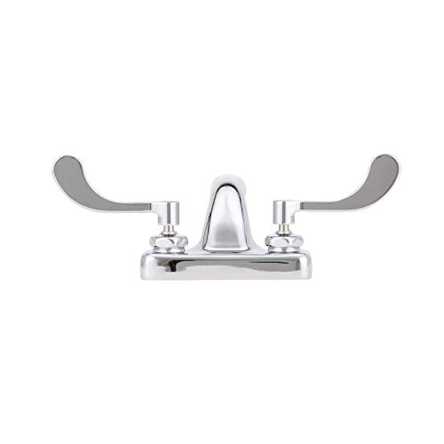 Zurn Z81104-XL AquaSpec 4" Centerset Faucet, 4" Integral Spout, 2.2 GPM Pressure-Compensating Aerator, 4" Wrist Blade Handles, Chrome