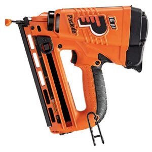 paslode, cordless finish nailer, 902400, 16 gauge angled, battery and fuel cell powered, no compressor needed