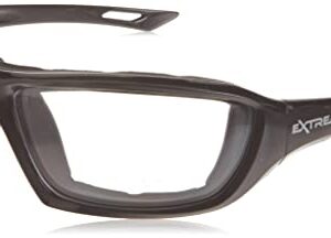 Radians XT1-11 Extremis Full Black Frame Safety Glasses with Clear Anti-Fog Lens