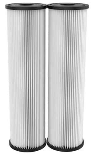 Pentair OMNIFilter RS1 Sediment Water Filter, 10-Inch, Standard Whole House Pleated Cellulose Sediment Replacement Filter Cartridge, 10" x 2.5", 20 Micron, Pack of 2