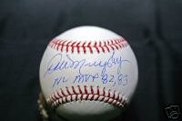 dale murphy autograph baseball mvp 82,83 braves