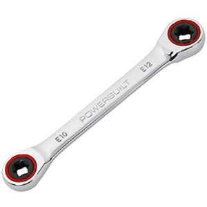 powerbuilt 641760 ratcheting double box-end e-star wrench - e10/e12