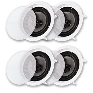 acoustic audio cs-ic83 in ceiling 8" speaker 2 pair pack 3 way home theater 1400 watt