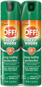 off deep woods insect repellent v, 11 ounce, 2 pack