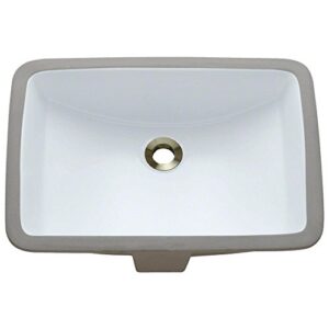 mr direct u1913-w sink undermount porcelain bathroom white