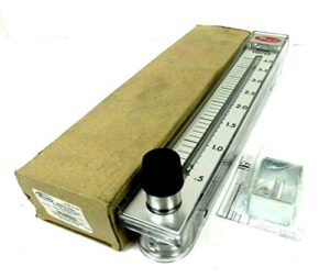 dwyer® rate-master® flowmeter, rmc-143-ssv, 2% acc, 4-4 gpm water, ss valve, pc body