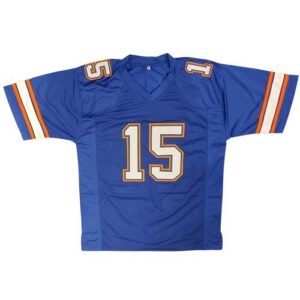 Tim Tebow Autographed Florida Gators (Blue #15) Jersey w/"07 Heisman" - Tebow Holo