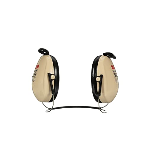 3M PELTOR Optime 95 Earmuffs H6B/V, Behind-the-Head, Beige White