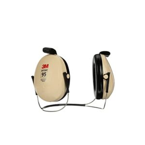 3M PELTOR Optime 95 Earmuffs H6B/V, Behind-the-Head, Beige White