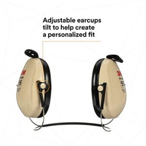 3M PELTOR Optime 95 Earmuffs H6B/V, Behind-the-Head, Beige White