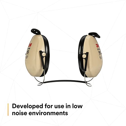 3M PELTOR Optime 95 Earmuffs H6B/V, Behind-the-Head, Beige White