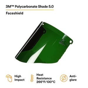 3M Polycarbonate Faceshield Window W96IR5, 82706-10000, Shade 5.0, 9" x 14.5" x 0.080"